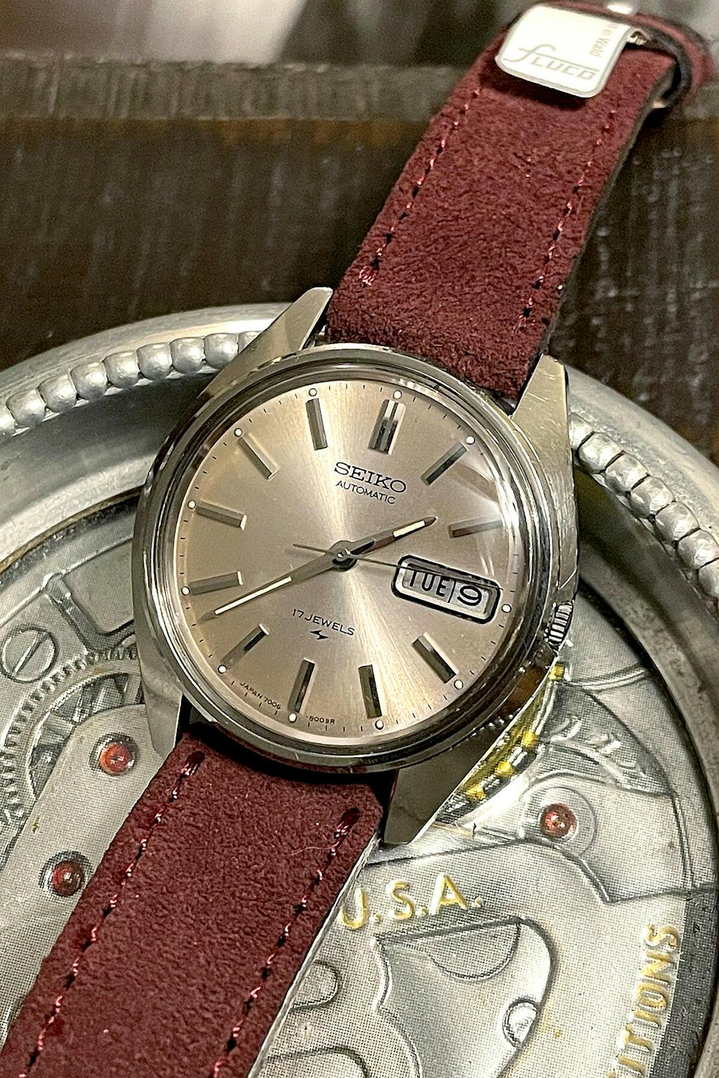 Fluco Nizza Forest Green Suede Leather Quick Release Watch Strap | Holben's