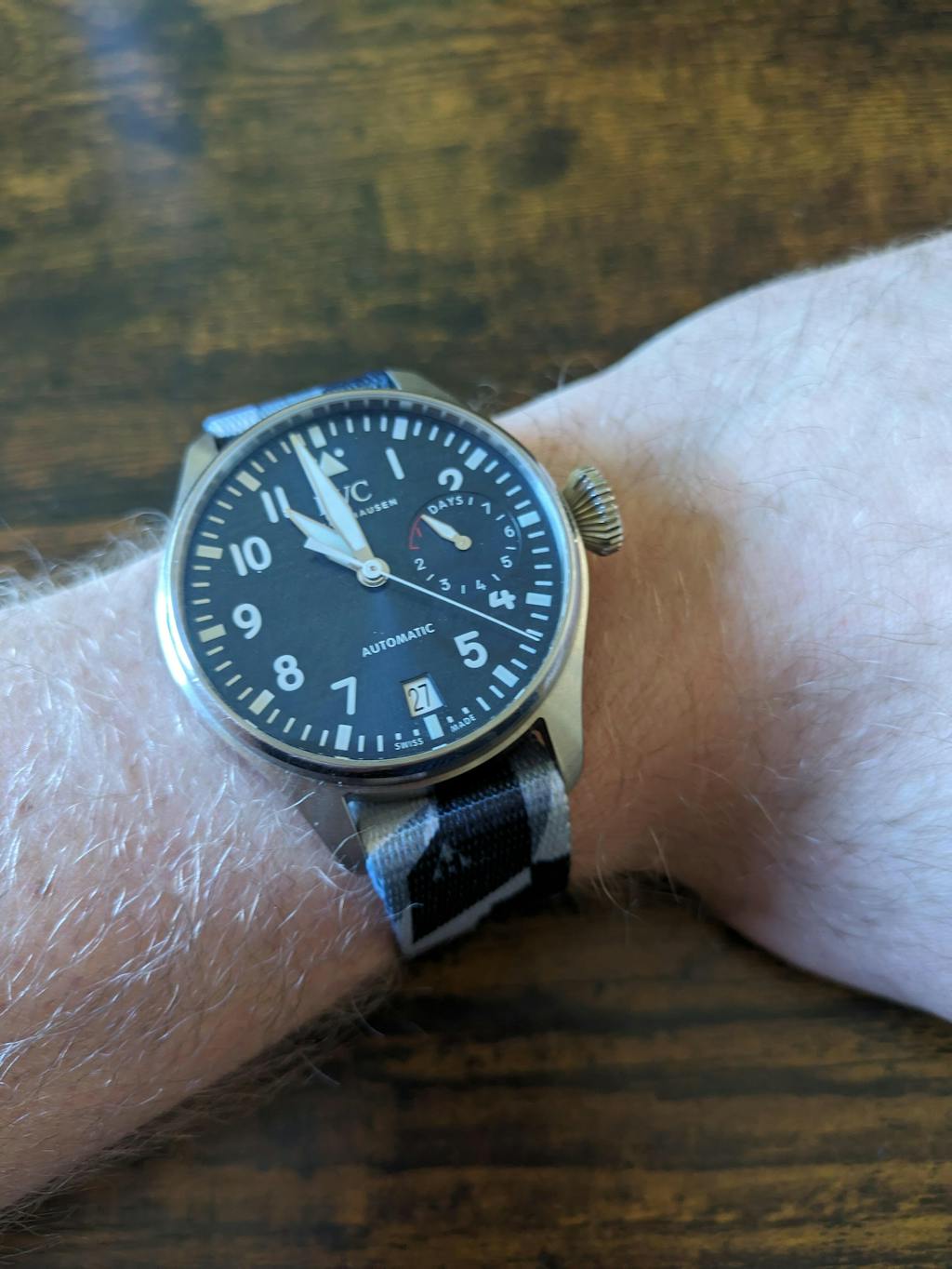 Haveston M-1945T Green and Tan Single-Pass Watch Band Strap