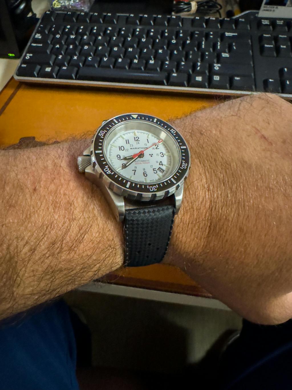 The Original TROPIC® Black Rubber Dive Watch Band Strap