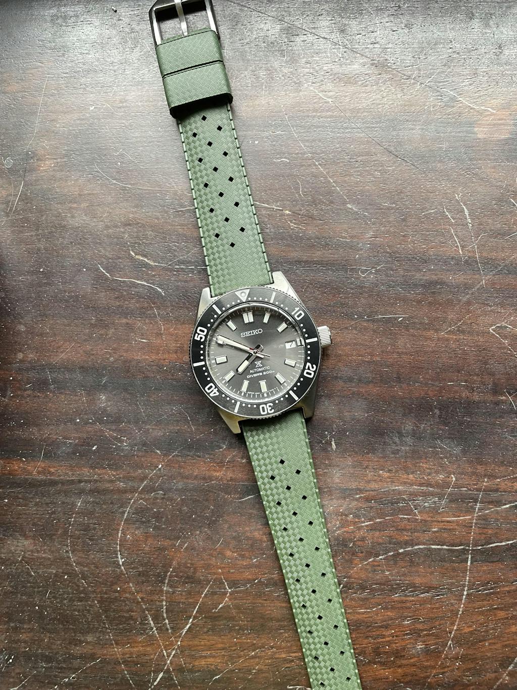 The Original TROPIC® Black Rubber Dive Watch Band Strap