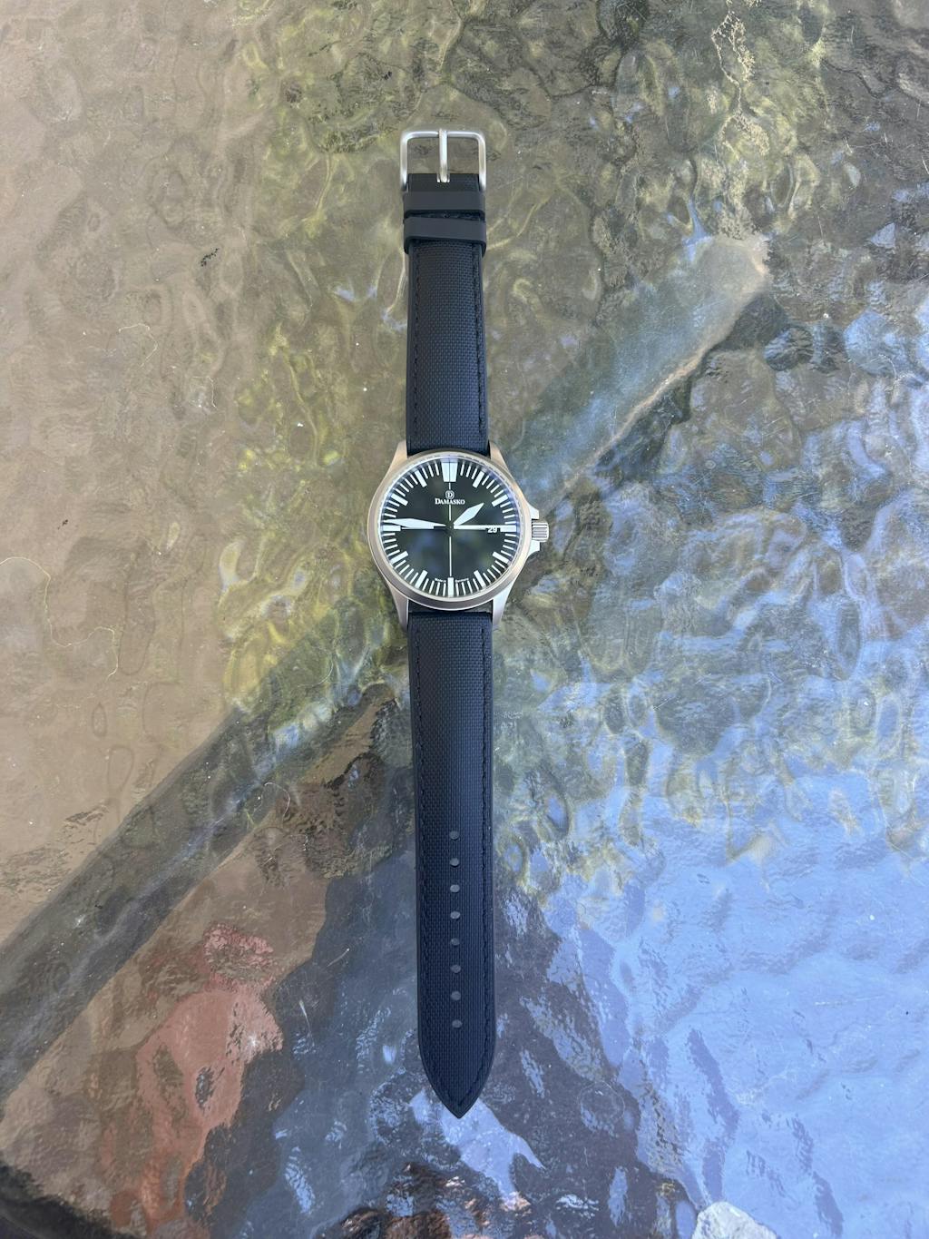 Artem Loop-Less HydroFlex Nebula Dust Sailcloth Watch Strap