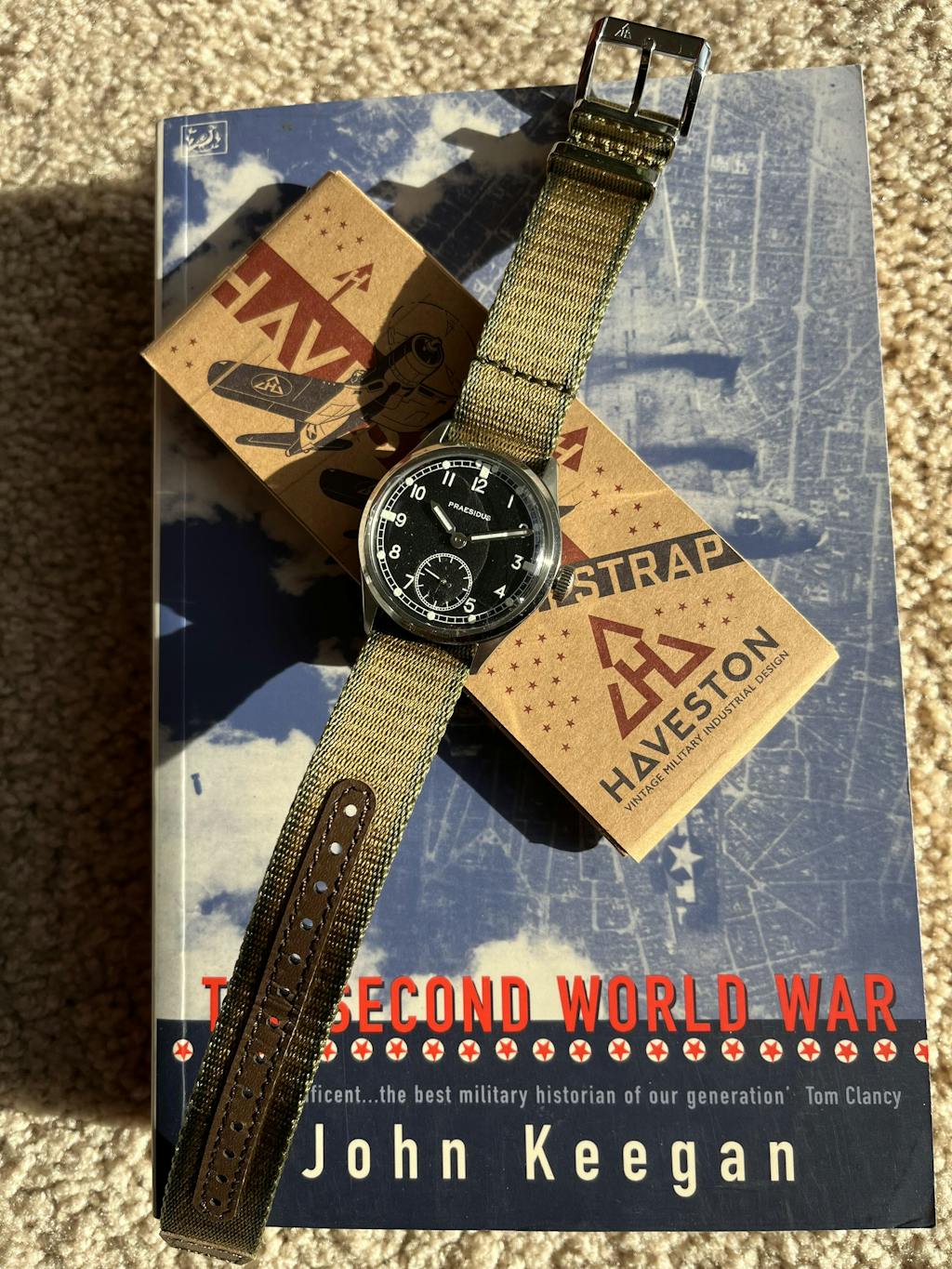 Haveston M-1936-2P Brown / Green Quick-Release Watch Strap