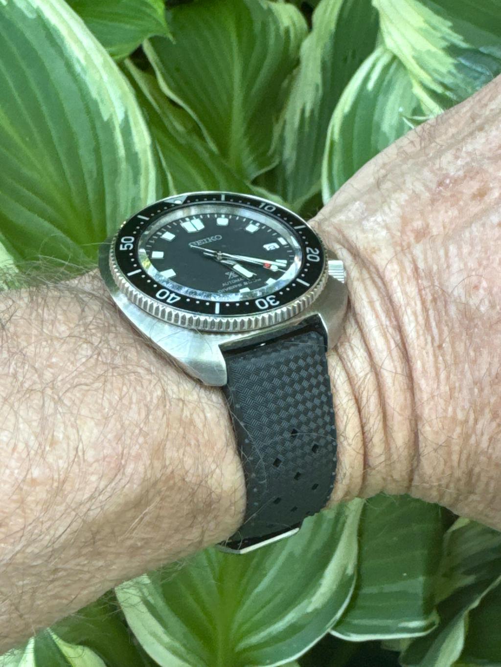 The Original TROPIC® Black Rubber Dive Watch Band Strap