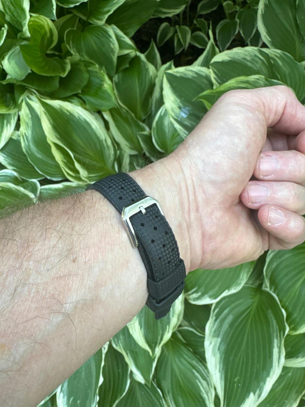 The Original TROPIC® Black Rubber Dive Watch Band Strap