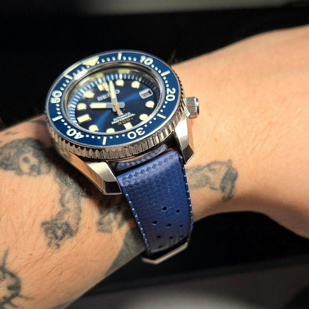 The Original TROPIC® Black Rubber Dive Watch Band Strap