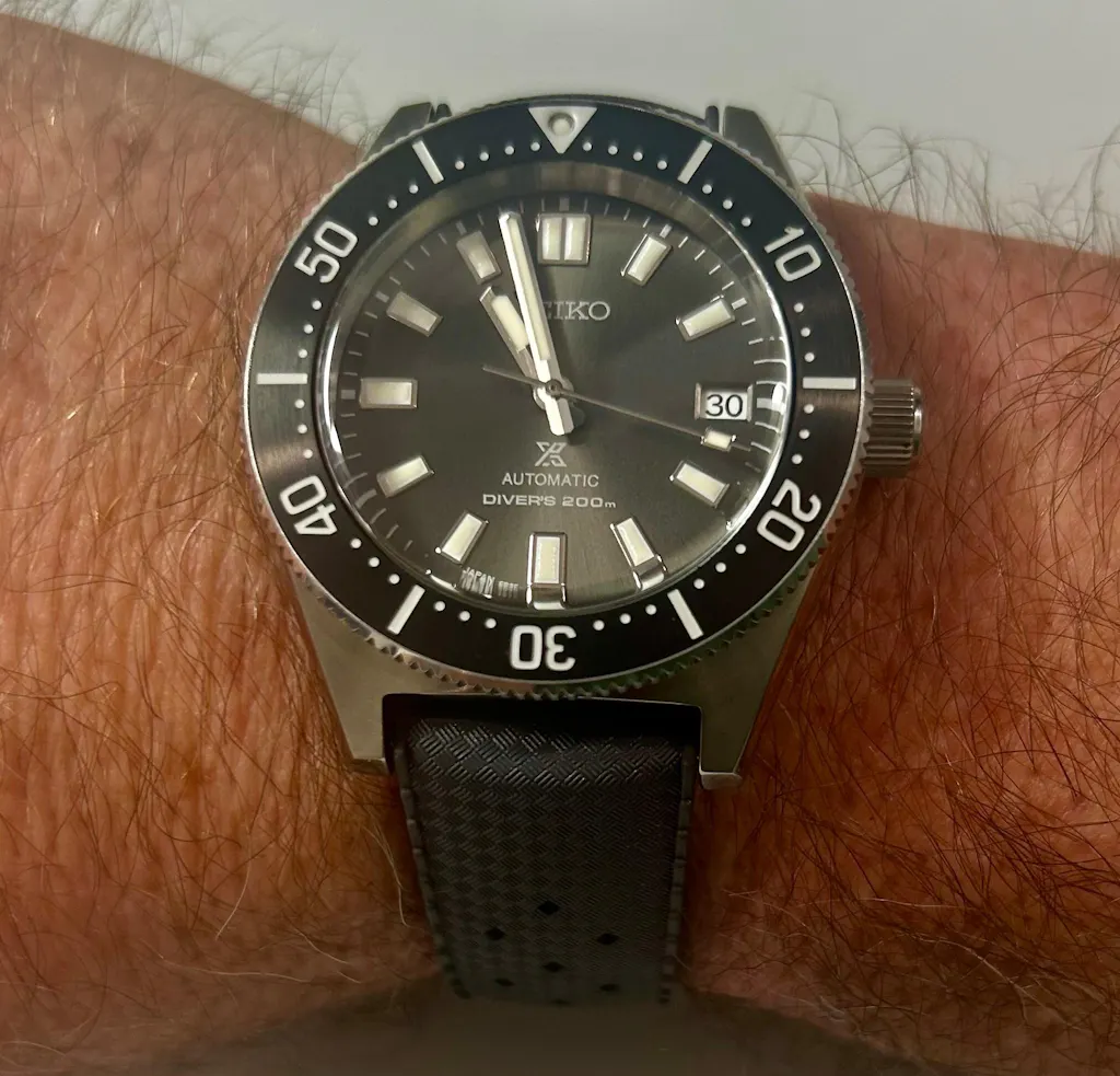 The Original TROPIC® Black Rubber Dive Watch Band Strap