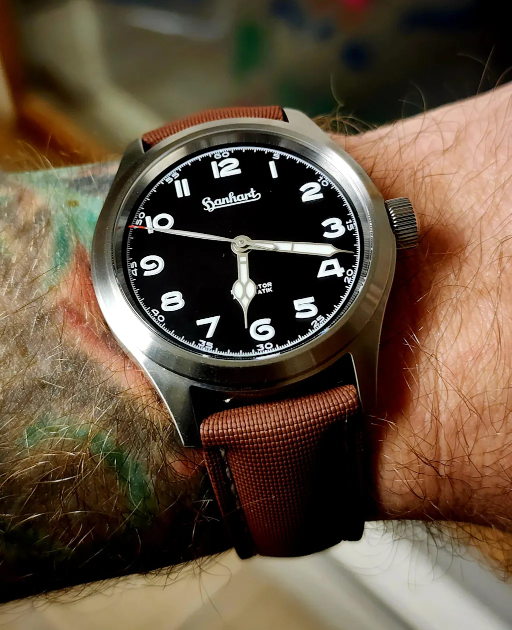 Artem Loop-Less HydroFlex Nebula Dust Sailcloth Watch Strap