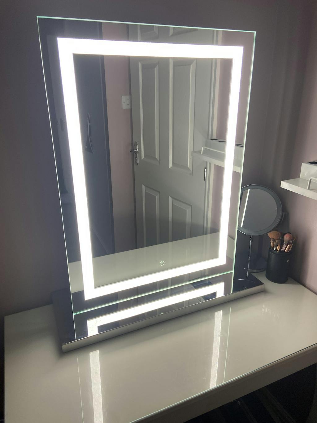 Crystal Pro Portrait Mirror 60 × 80 cm | LED Crystal Vanity Mirror ...