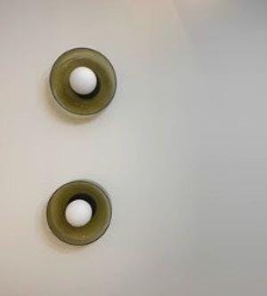 Homdiy Flush Mount Ceiling Light Contemporary Glass Ceiling Lamps