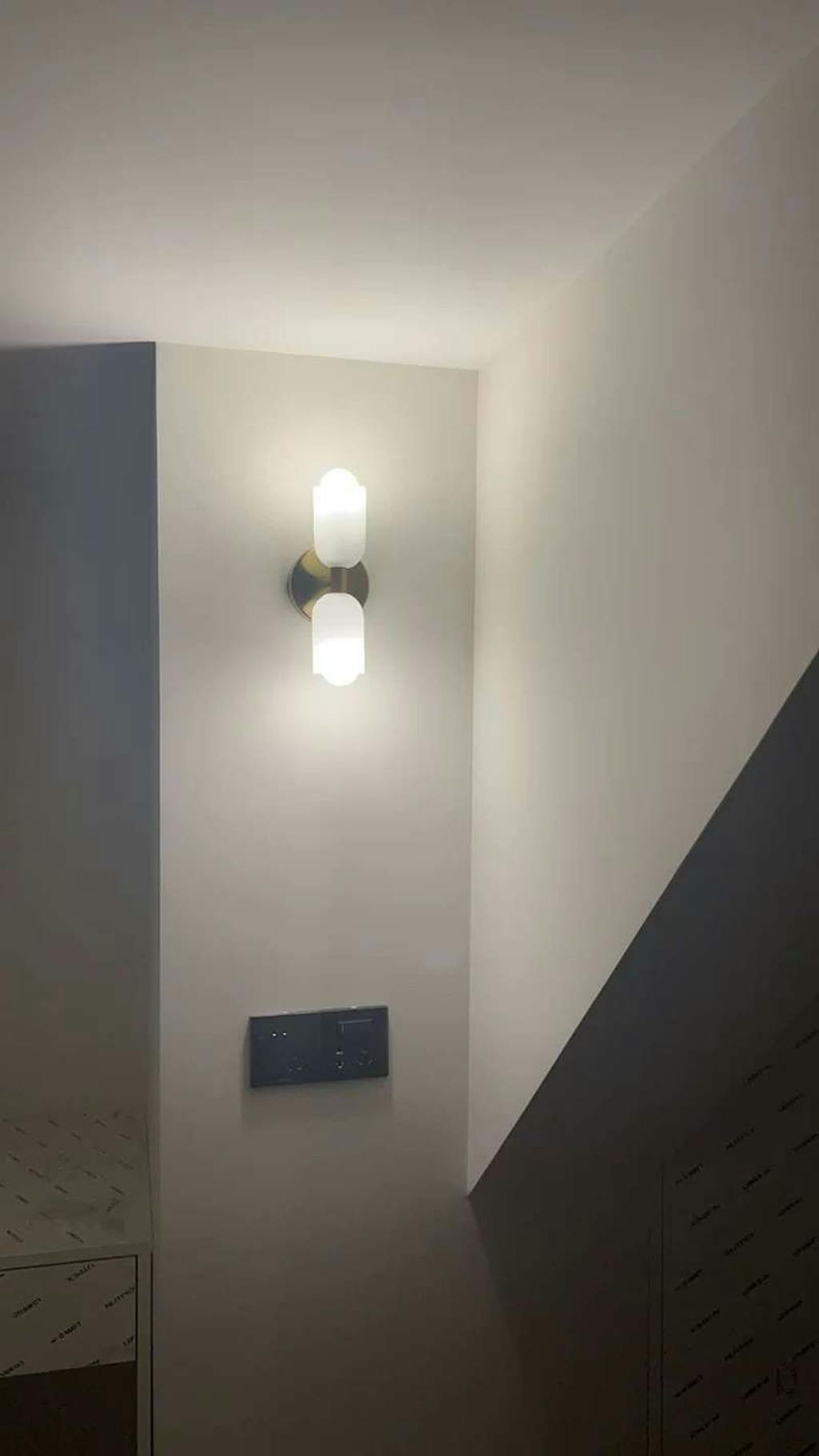 Homdiy Elegant Acrylic Warm Small Wall Lamp For Hallway Entrance Wall ...