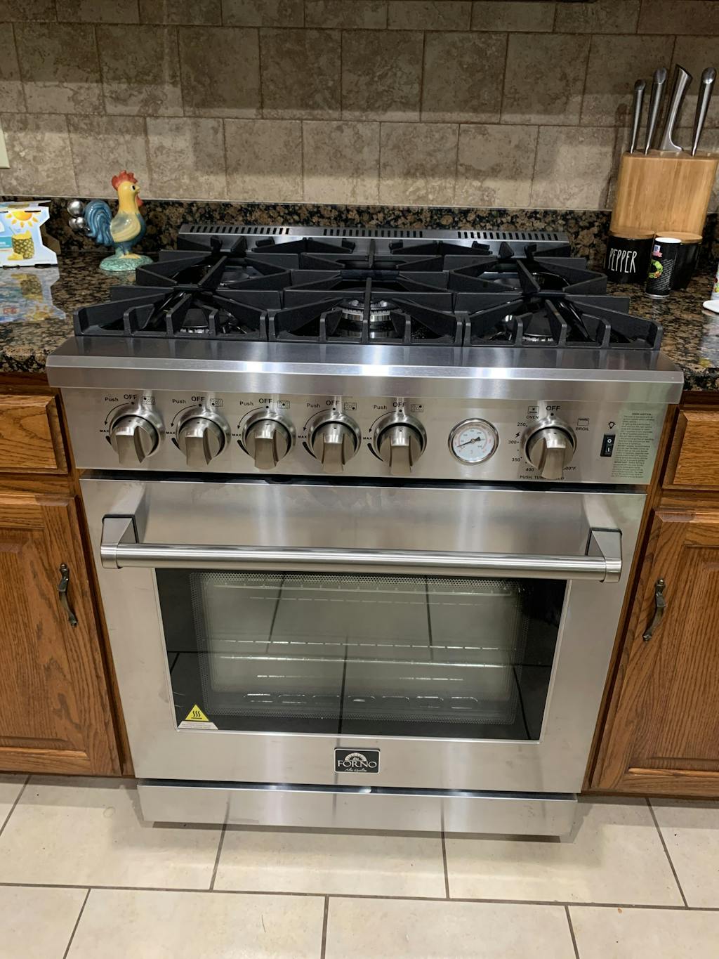 Forno 2-Pc Package - 48" Gas Range & Refrigerator I HOD