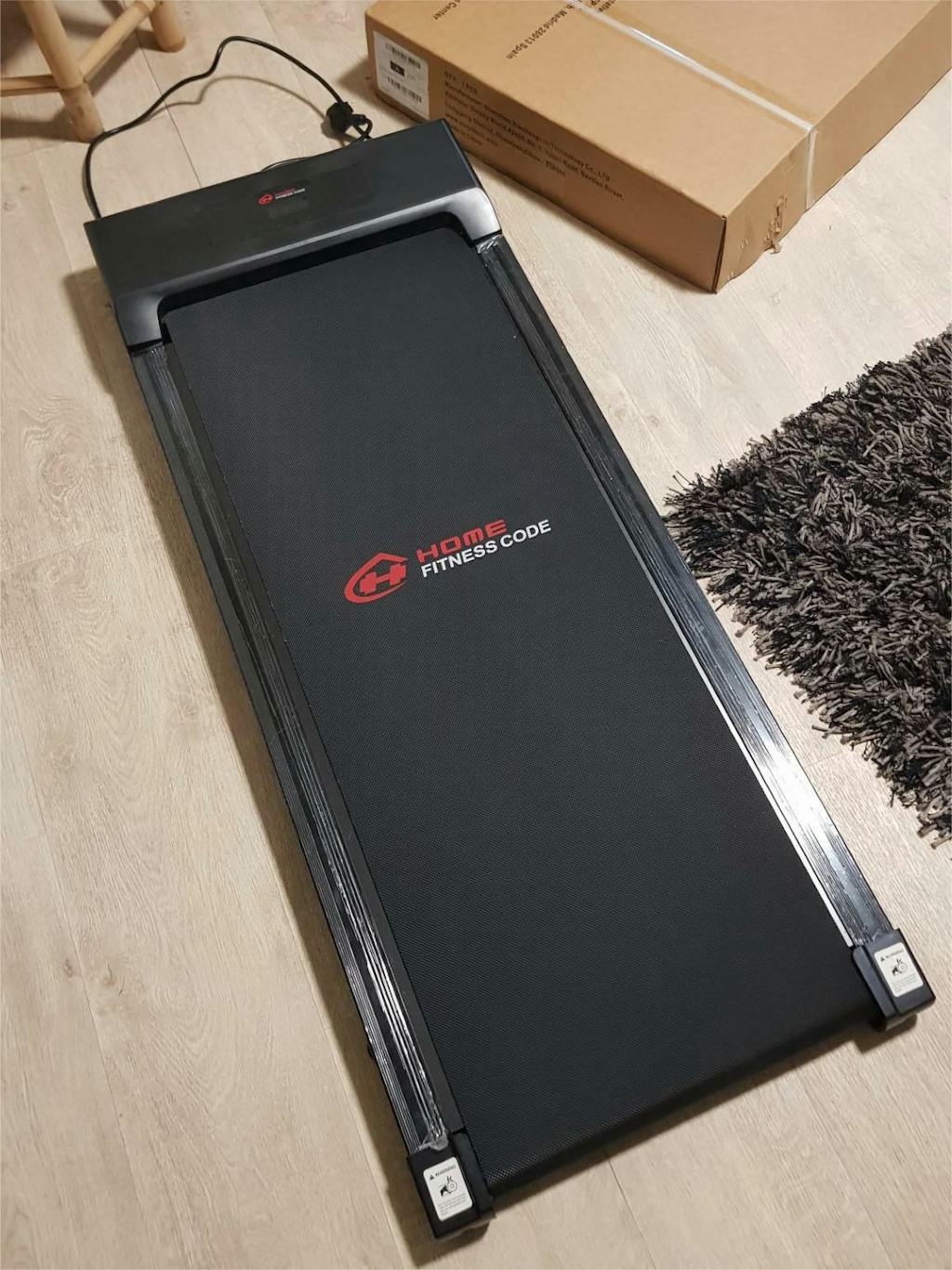 Loopmat voor thuis, instelbare snelheid, LCD-scherm, loopband voor ond - HomeFitnessCode - NL