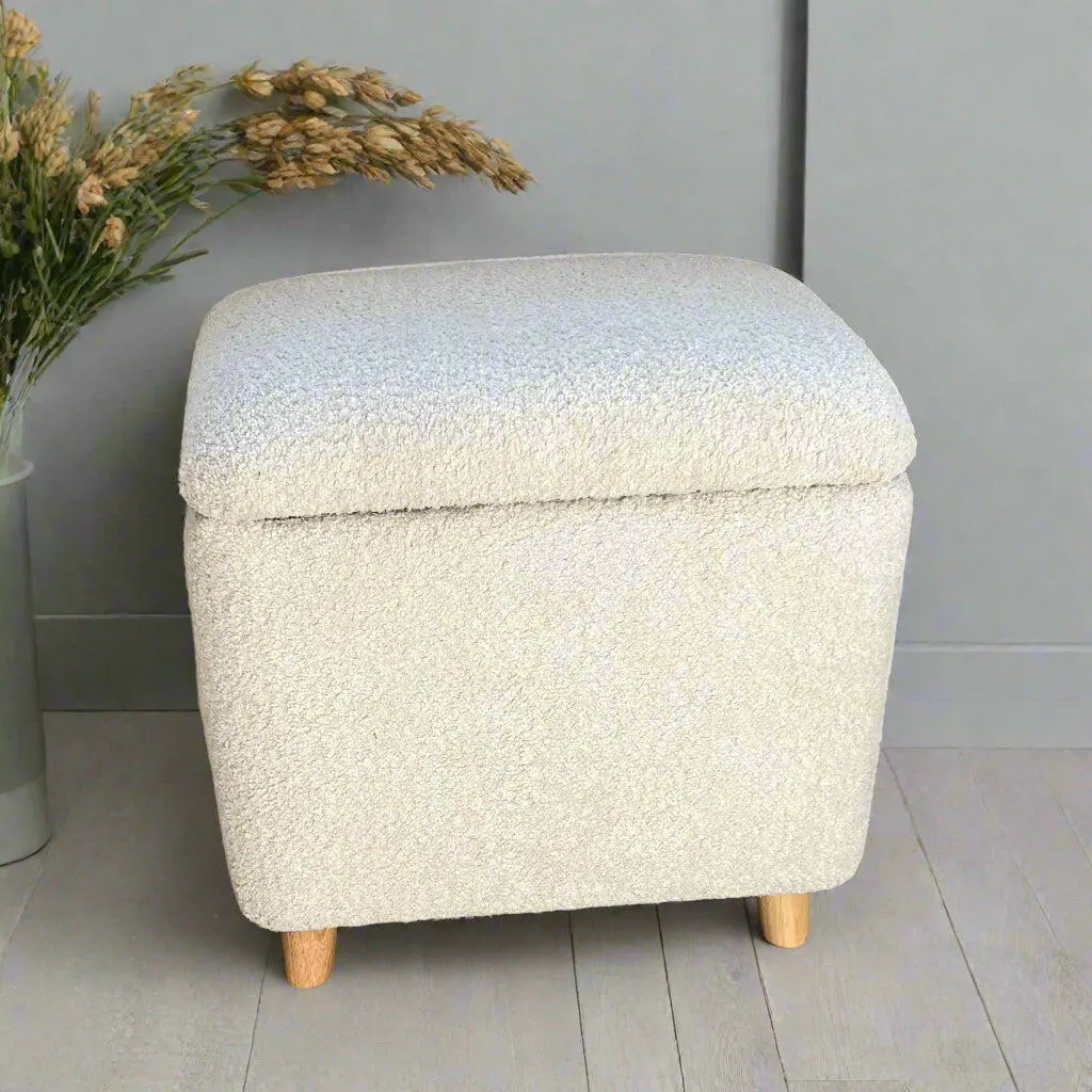 The Jesmond Stool: Bouclé Collection – Homeleigh Designs Ltd