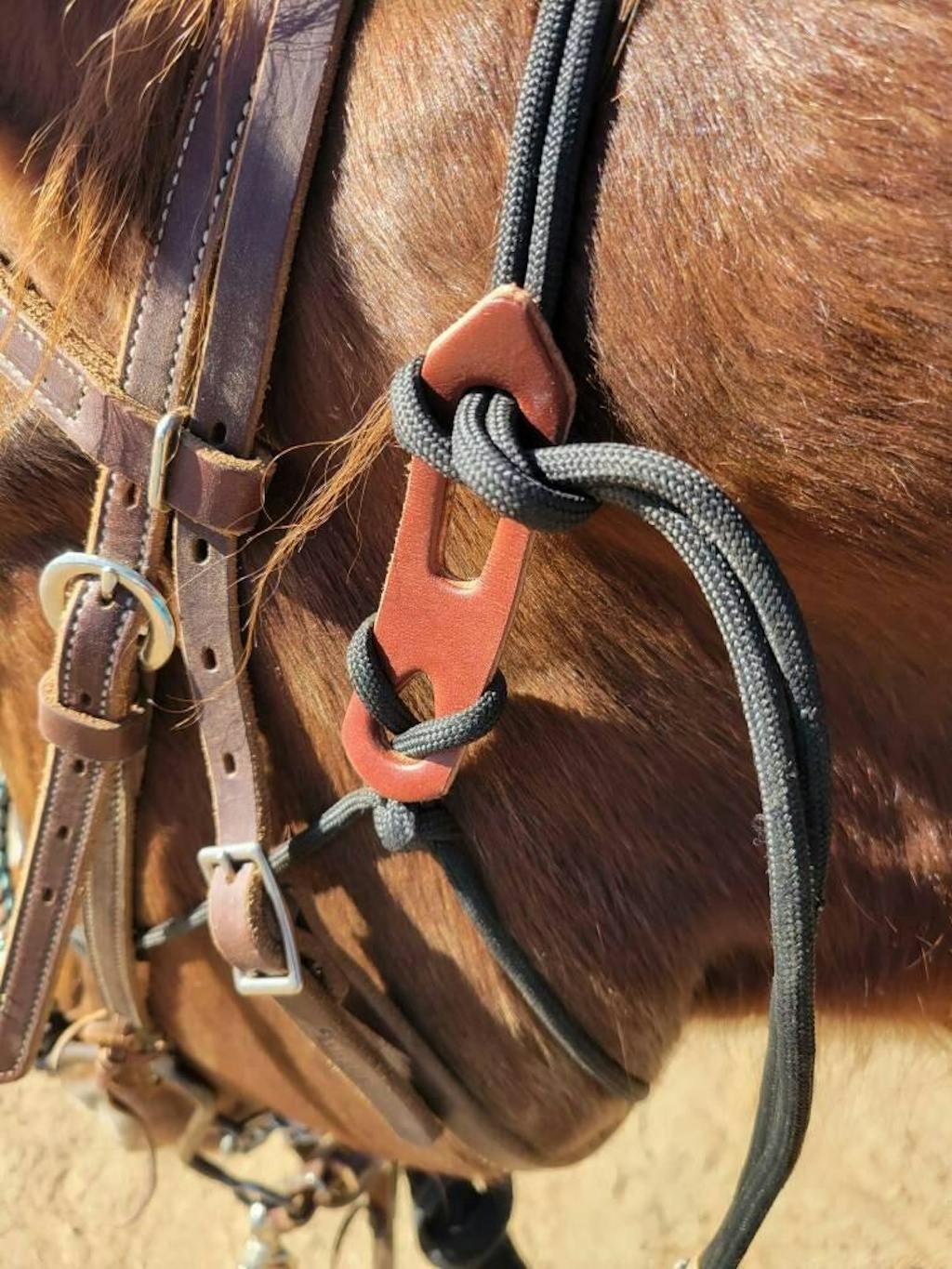 Rope Halter Leather Breakaway Tab – Hoofbeat Designs Leather Co.