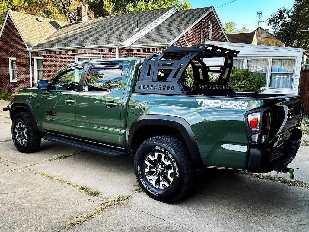 HookeRoad Toyota Tacoma Bed Rack Roll Bar for 2005-2023 Toyota Tacoma ...
