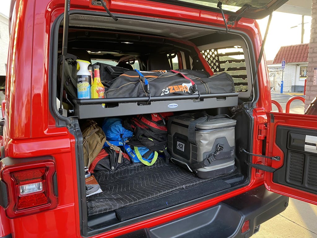 HookeRoad Interior Cargo Rack for 2018-2025 Jeep JL Wrangler 4 Doors ...