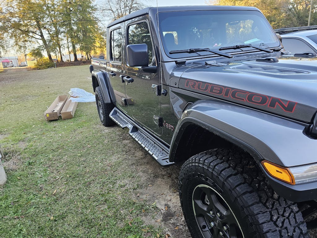 Jeep Gladiator Side Steps Wheel To Wheel Running Boards Pickup Truck ...