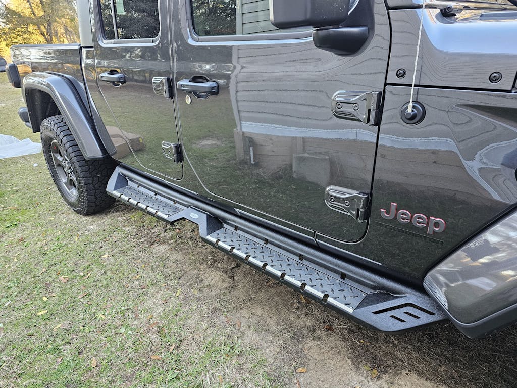 Jeep Gladiator Side Steps Wheel To Wheel Running Boards Pickup Truck ...
