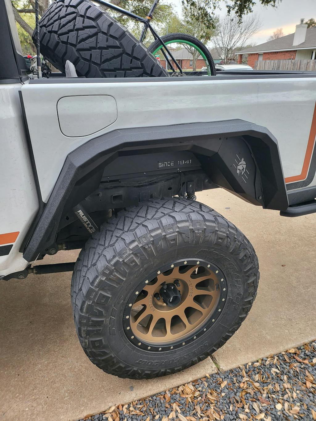 2020-2026 Jeep Gladiator JT Steel Flat Rear Fender Flares - Hooke Road ...