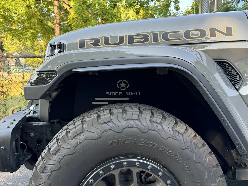 Jeep JL & JT SINCE 1941 Front Inner Fender Liners for 2018-2026 ...