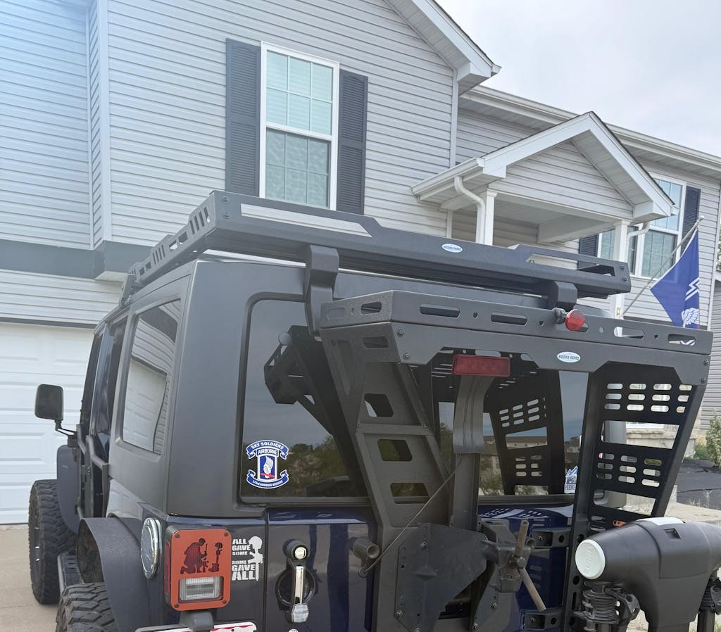 2007-2018 Jeep Wrangler JK Rear Cargo Basket Rack 4x4 Jeep Parts ...