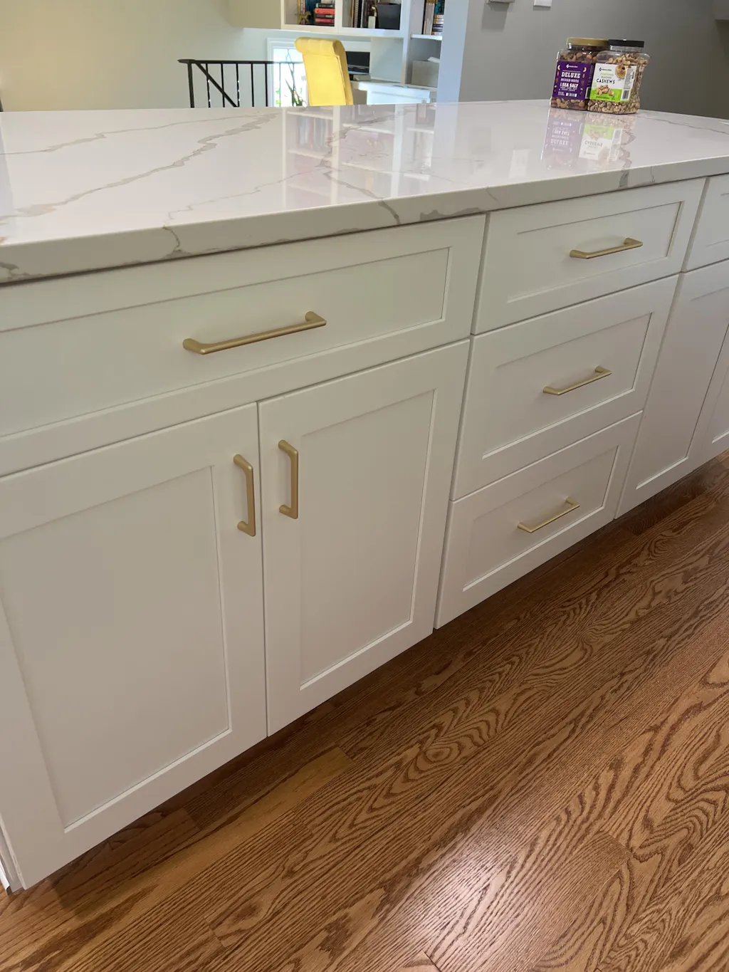 Simple Matte Gold Cabinet Pulls - Hooks & Knobs