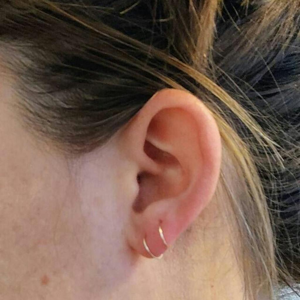 Small Gold Hoop Earrings, Gold Filled 9mm 11mm 12mm – Hoops By Hand