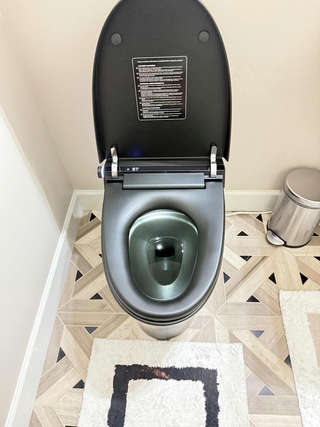Black Toilet | 12 Inch Rough In Toilet | Smart bidet Toilet