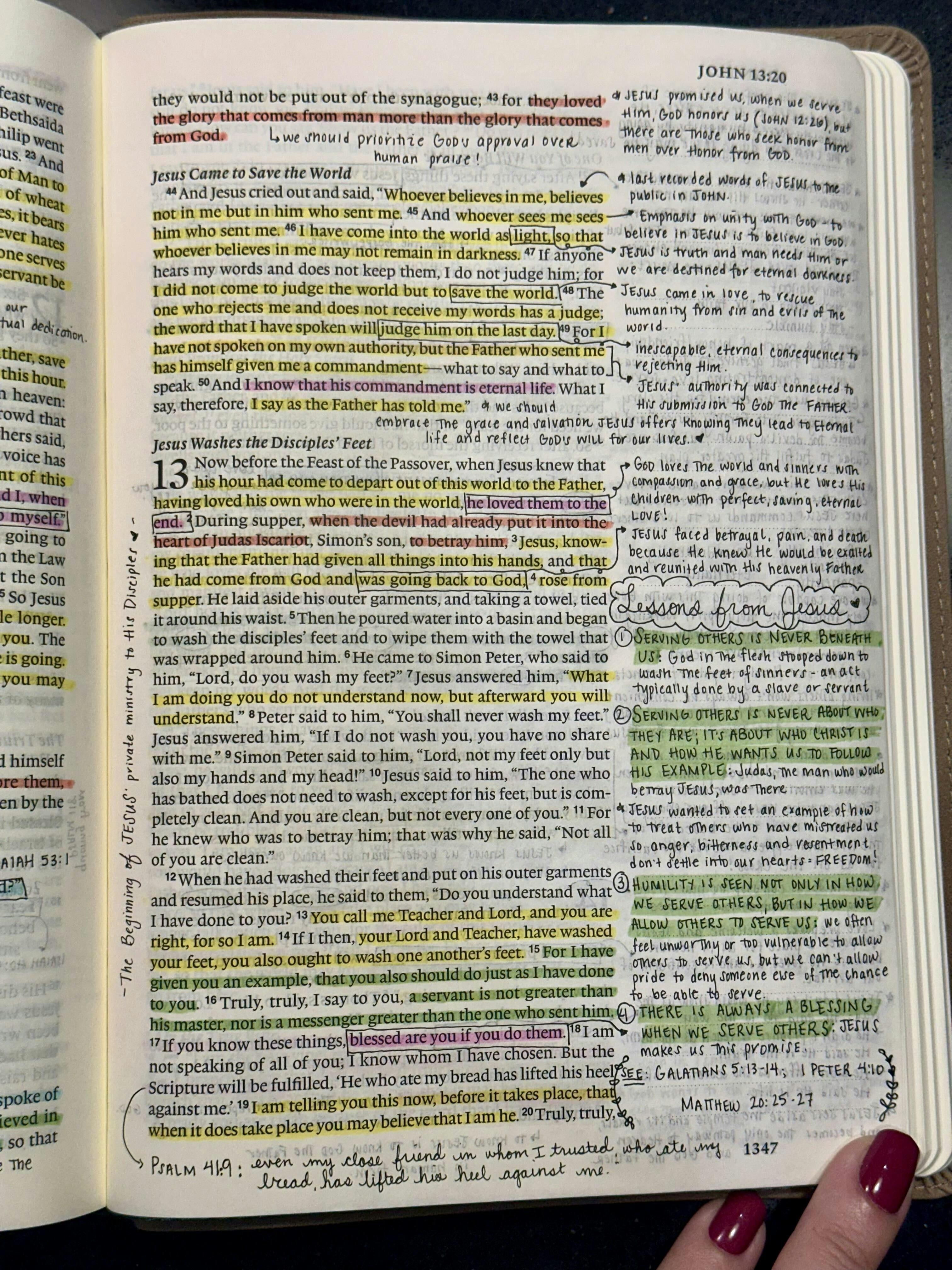 ESV Large Print Journaling Bible: Nara Theme | Hosanna Revival