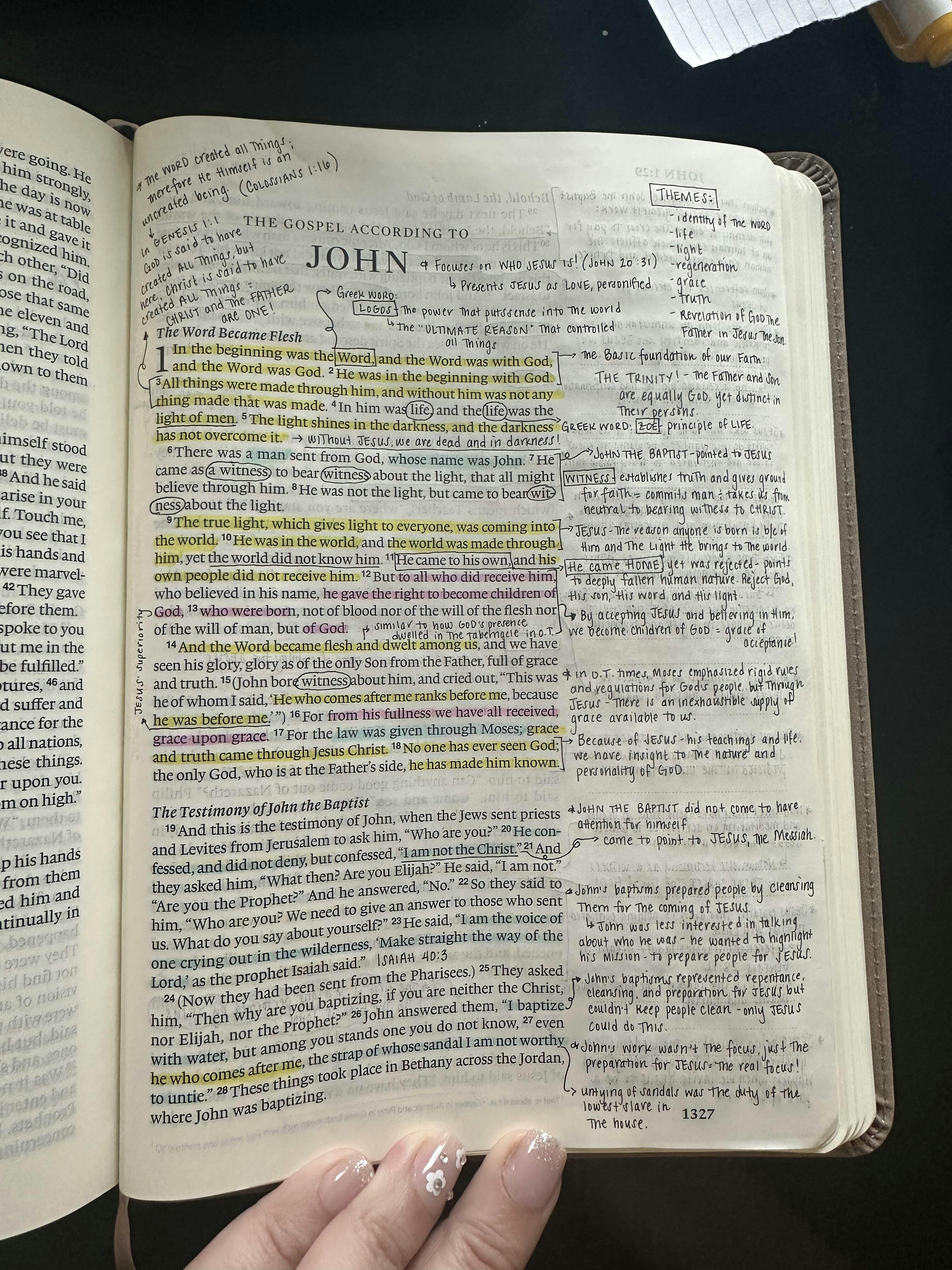 ESV Large Print Journaling Bible: Nara Theme | Hosanna Revival