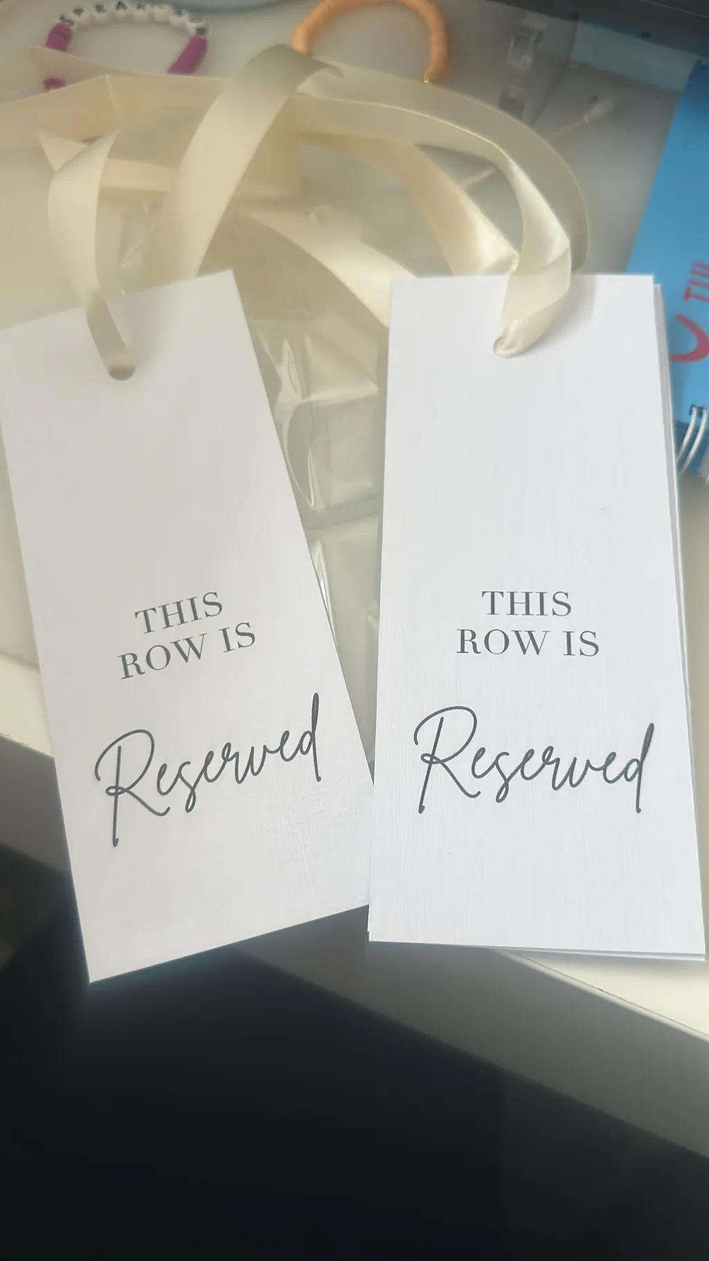 Row Reserved Seat Sign For Ceremony Reserved Sign Wedding Reserved Sig ...