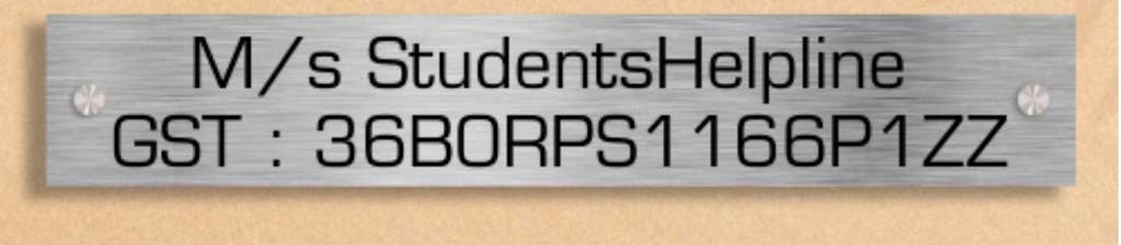 Rectanglica Stainless Steel Company GST Name Plate | Weatherproof ...