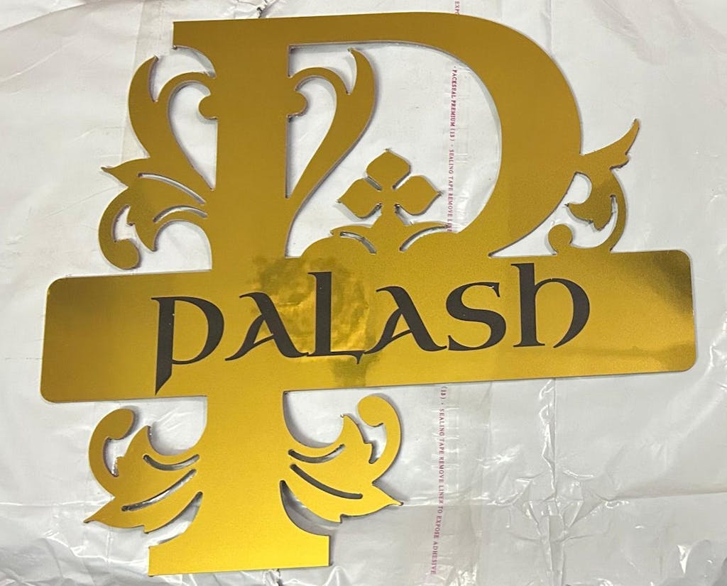 Regal Golden Monogram Nameplate – Housenama