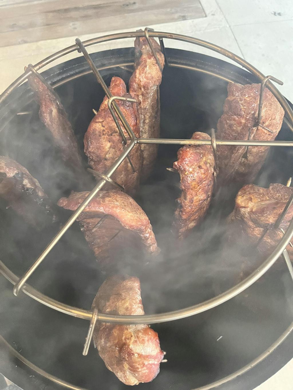 Stainless Steel Rib Hanger For 18.5" & 22.5" WSM – Hunsaker Vortex Smokers