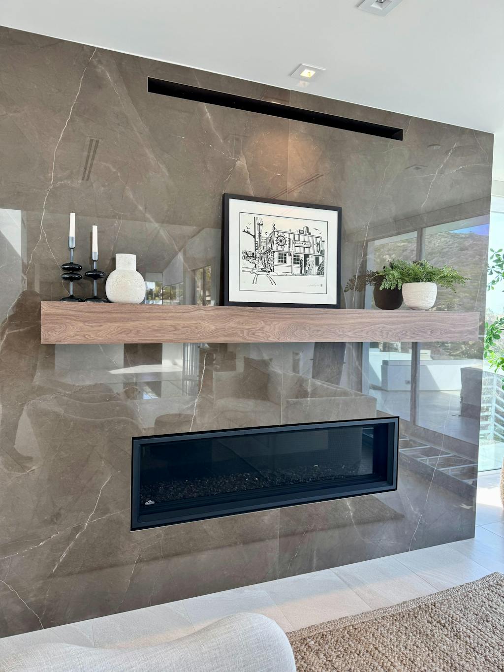 White Oak Fireplace Mantel - Custom Made to Order - Real Wood Mantels ...