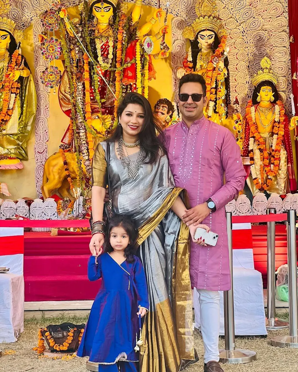 Buy Gold And Silver Handloom Tissue Saree Online | Chandi Aur Sona