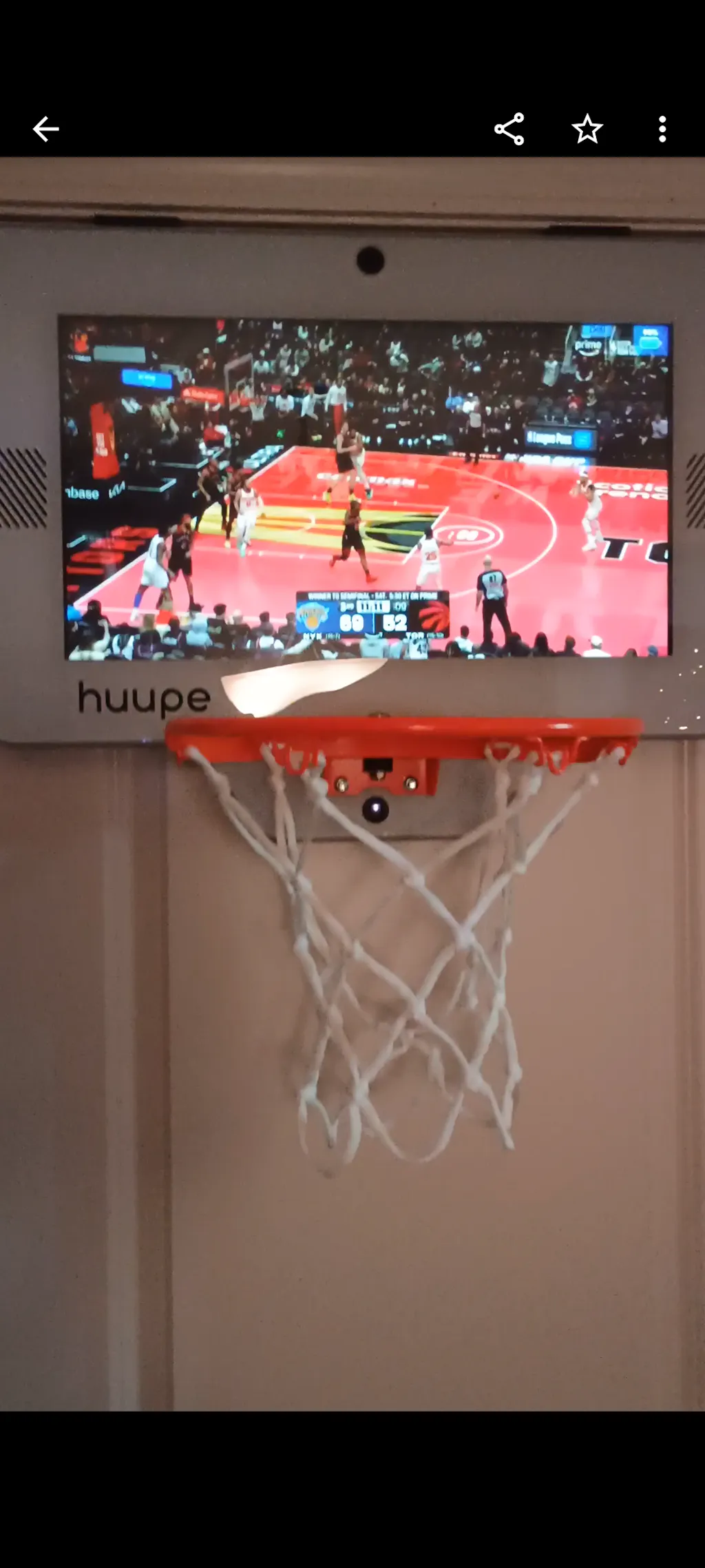 huupe - World's First Smart TV Basketball Hoop