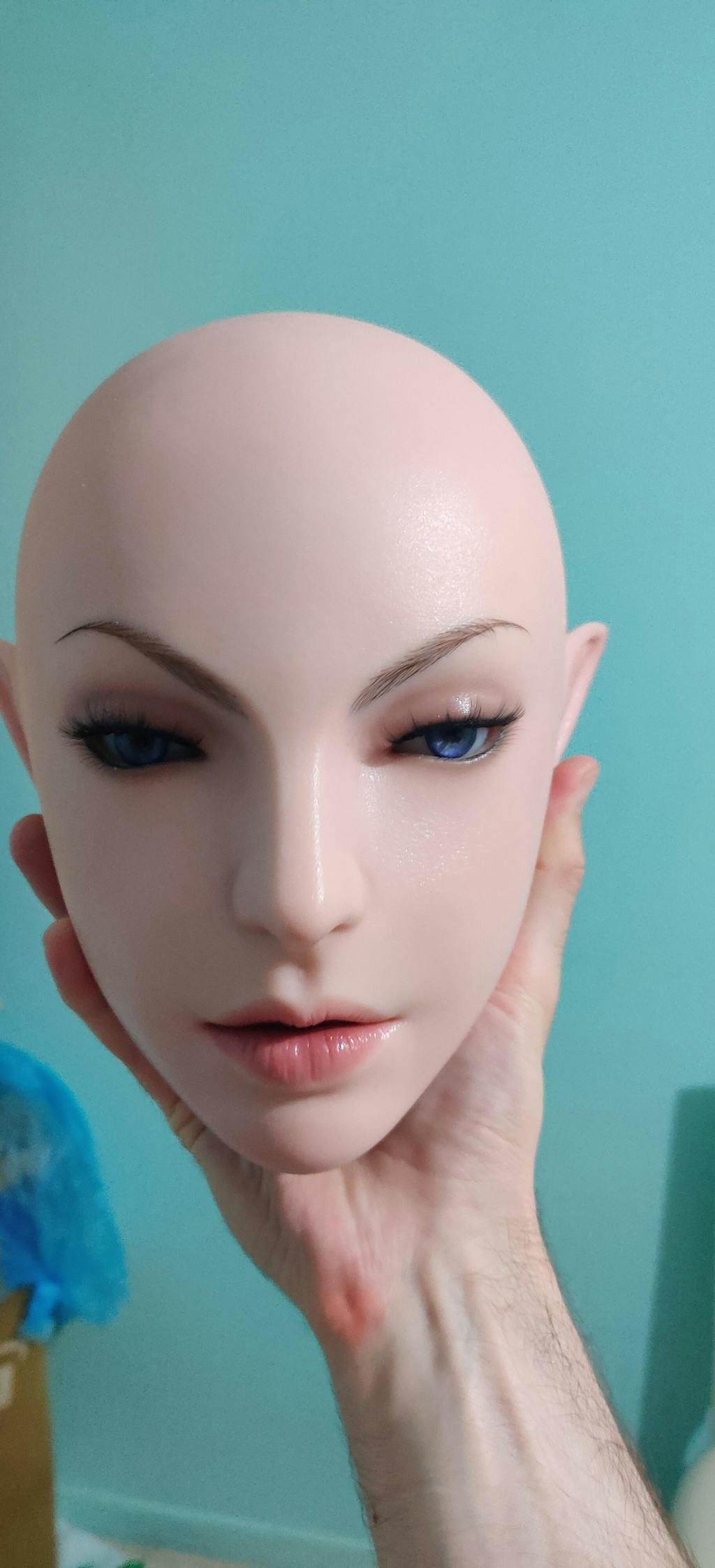 Custom Single Silicone Sex Doll Head With Movable Jaw Function Hxdoll