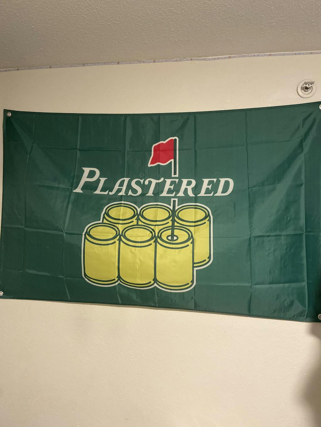 Hype Flags - Plastered Flag | Alcohol Frat Flags for Dorm Room – HypeFlags