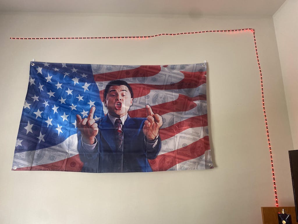 Hype Flags - The Wolf Flag | Finance Meme Flag for Frat House – HypeFlags