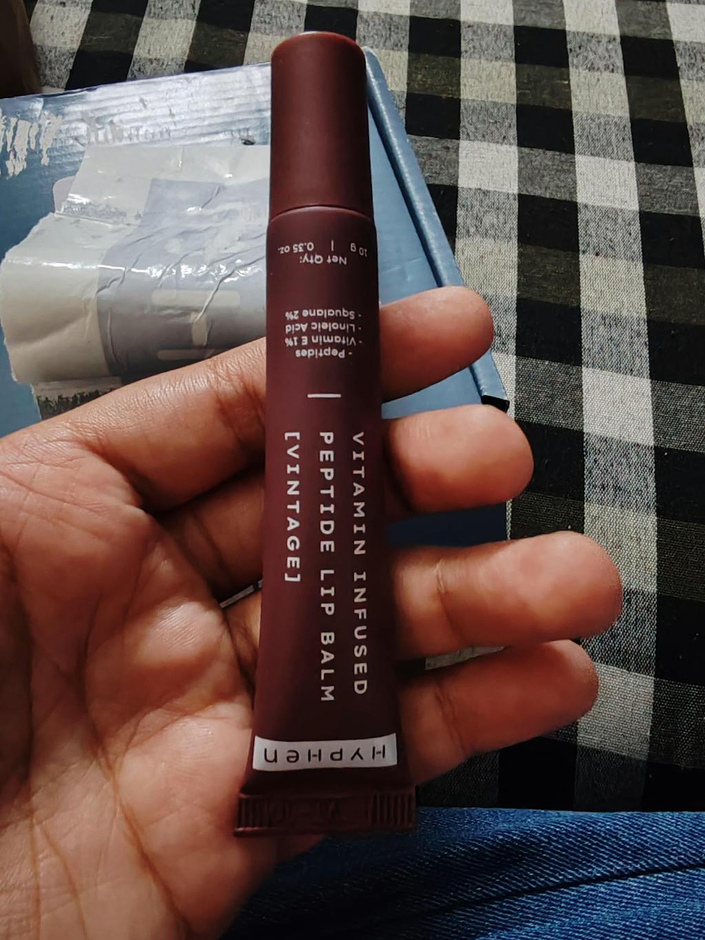 VITAMIN INFUSED PEPTIDE LIP BALM - HAZEL (PEACHY NUDE) - 10G – HYPHEN