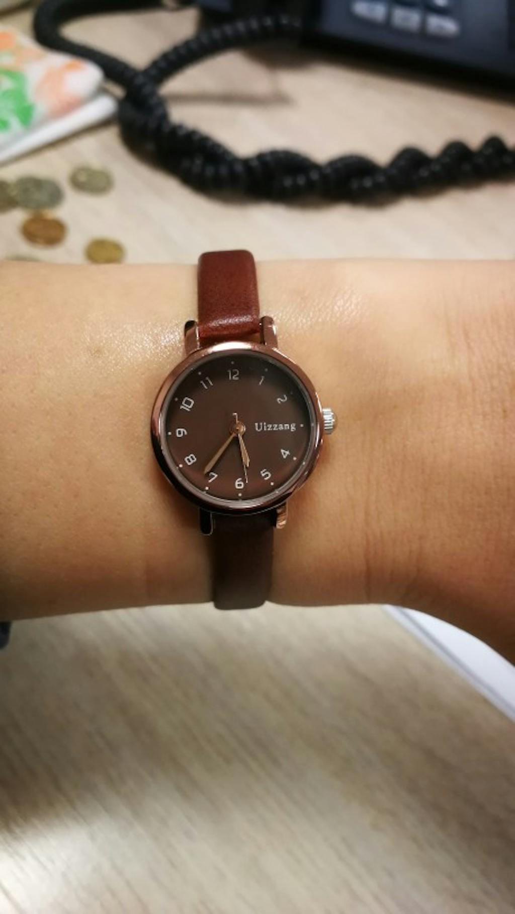 Women’s Small Minimalist Wrist Watch With PU Leather Straps – Inspire Watch