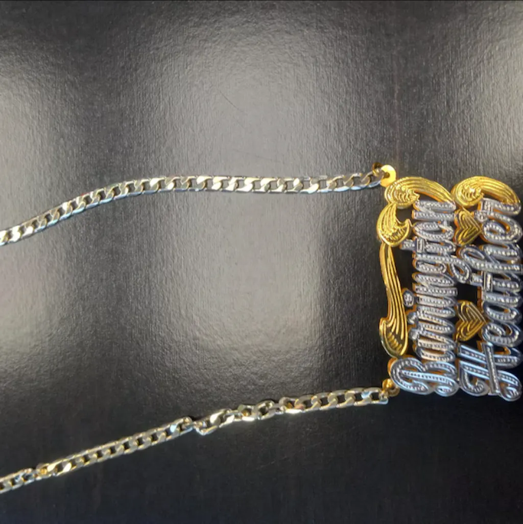 Double Plated Name Necklace – iceyqueen
