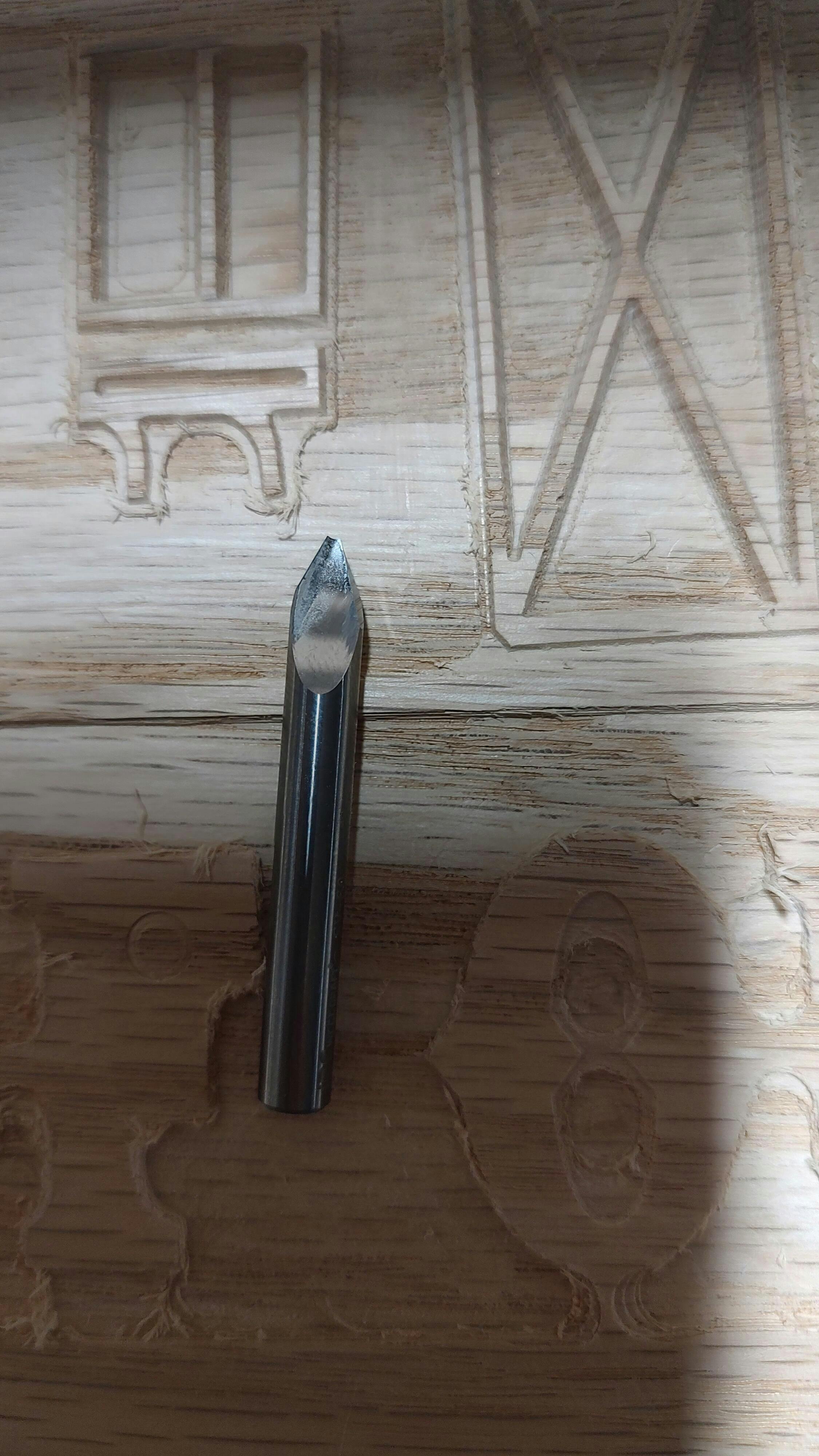 Ultra-Clean Cutting 60 Degree V-bit for CNC Routers, 1/4 Shank – IDC ...