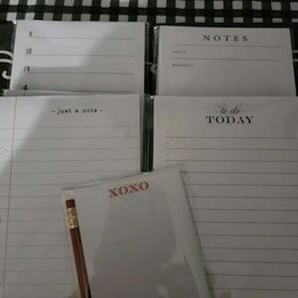 Numbered Lines Notepad – Idea Chíc