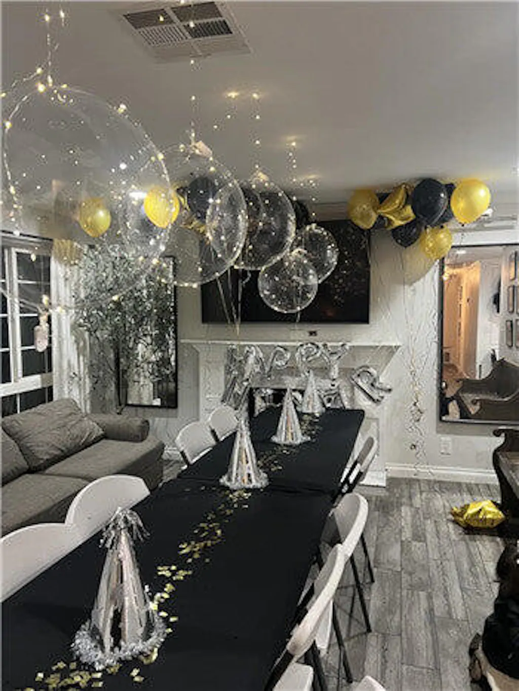 Reusable Led Gold Balloons Home Party Decor / Wedding arch balloons ...