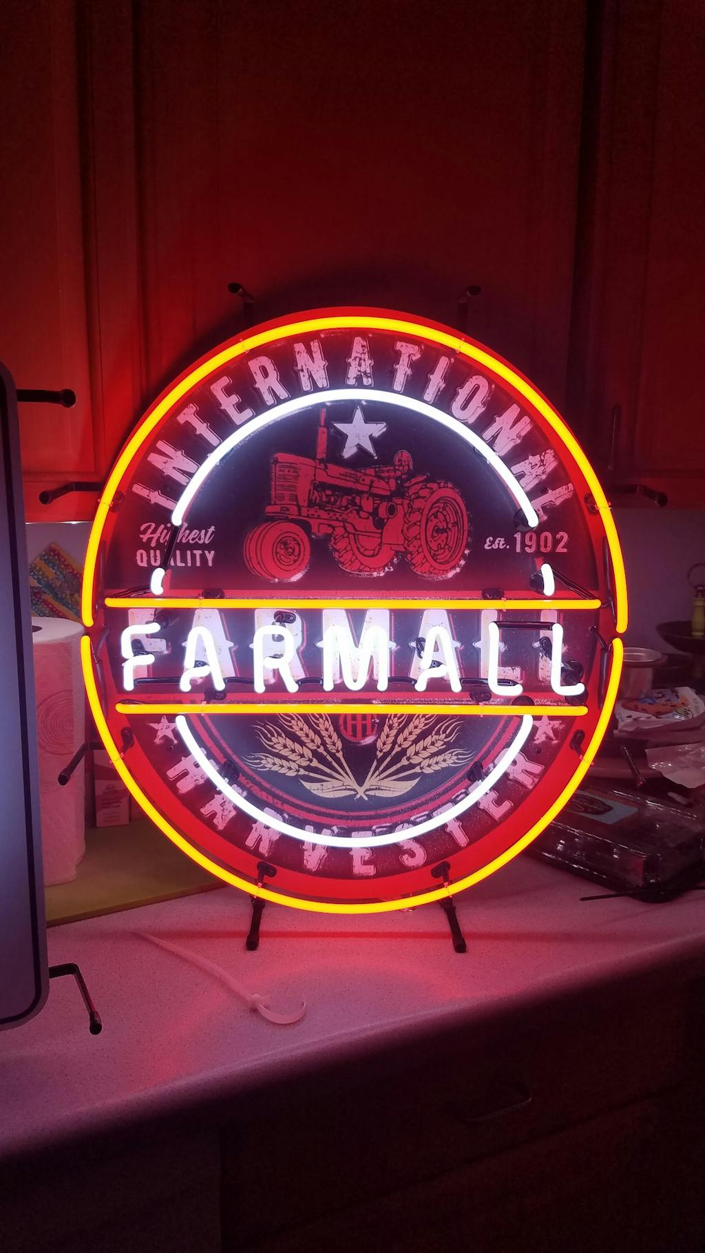 International Harvester - IH Farmall Tractor 1902 Neon Sign | IH Gear ...