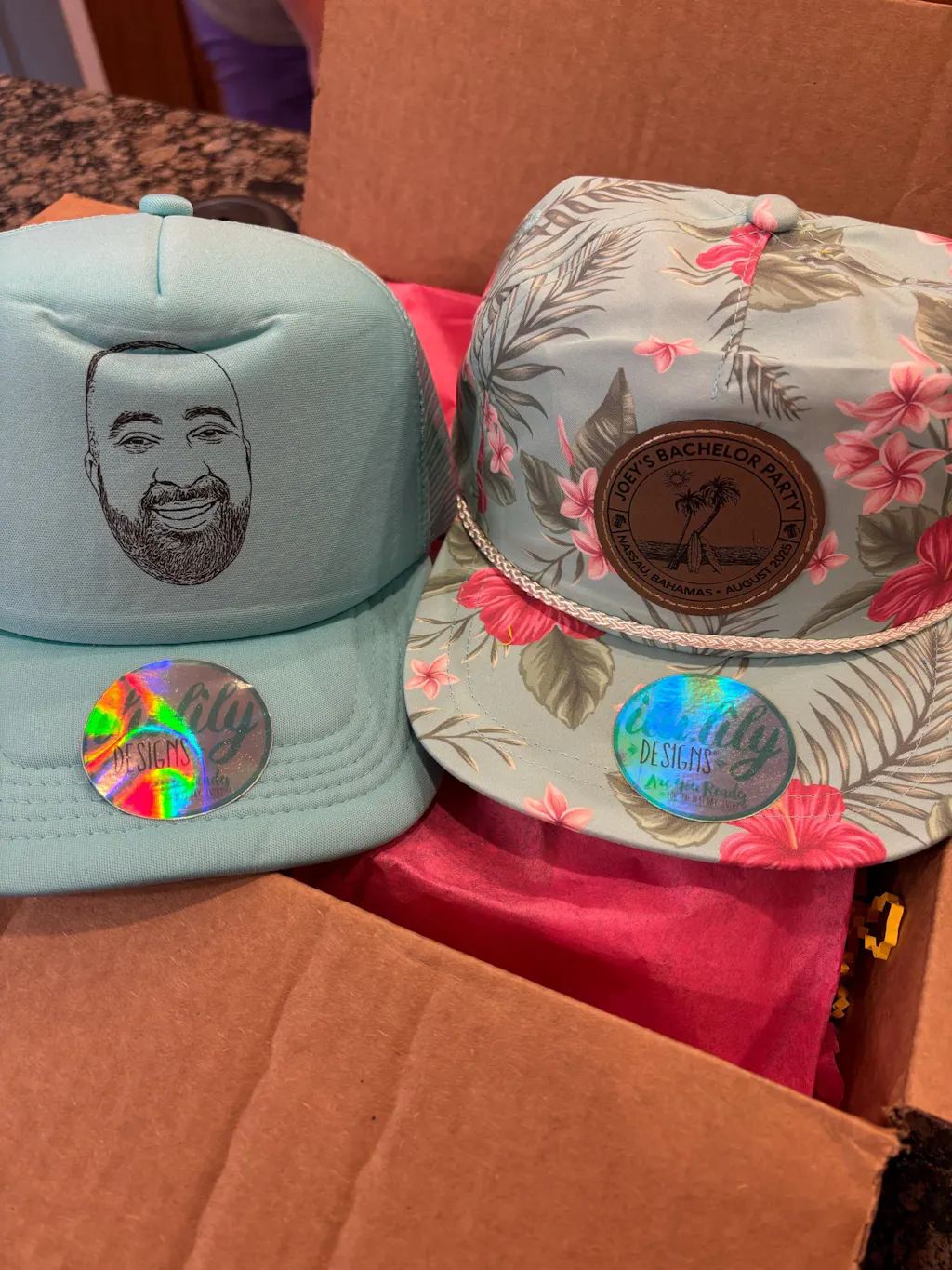 Custom Bachelor Party Caricature Trucker Hat | Custom Bachelor Party H ...