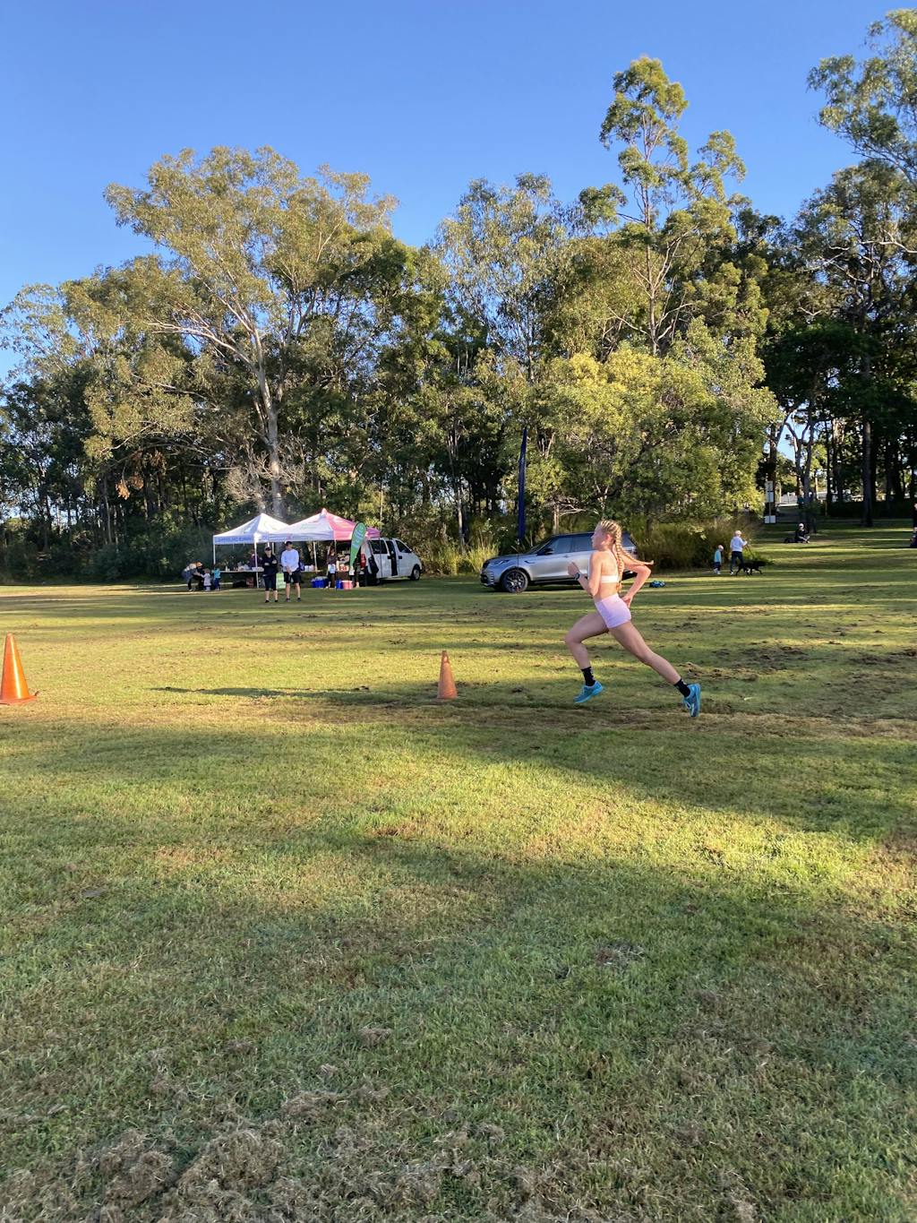 IMPI Strappy Running Bra Top - White - Impi Sportswear