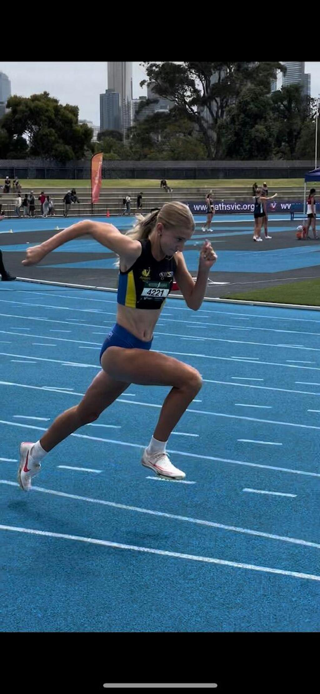 Girls Track & Field Racing Briefs - Cobalt Blue - IMPI Sportswear